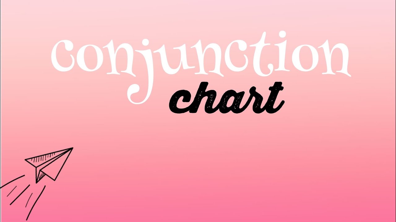 Conjunction Chart || school project _ productive conjunction chart.👍😀 ...