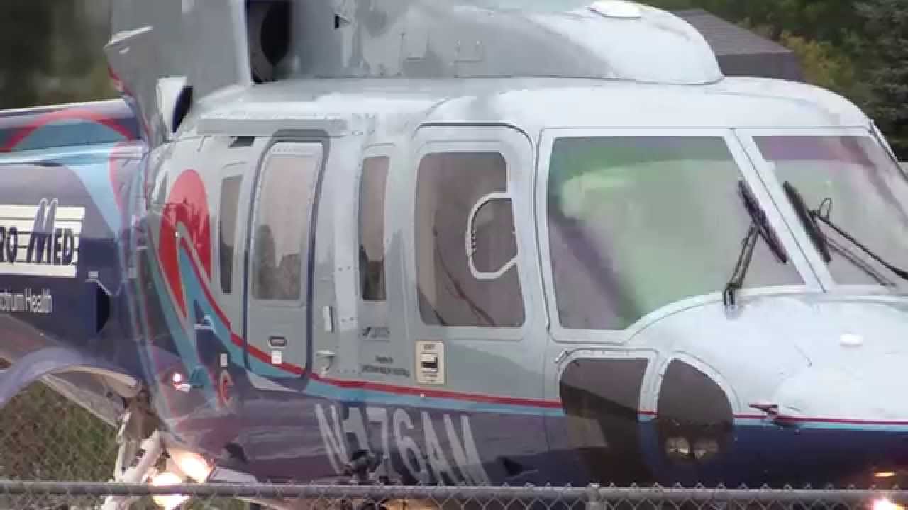 Sikorsky S-76. Spectrum Health. Aero Med. Med Flight Helicopter - YouTube