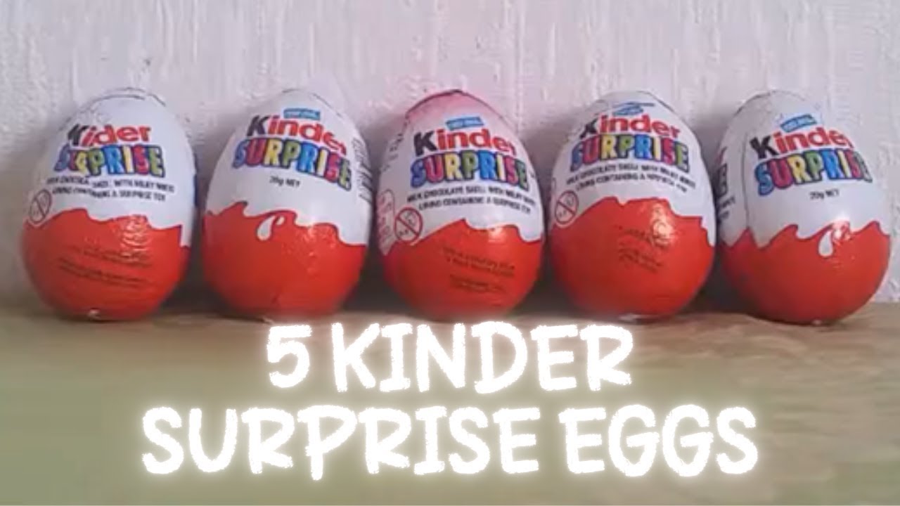 5 Kinder Surprise Eggs #kindersurprise #surprisetoys - YouTube