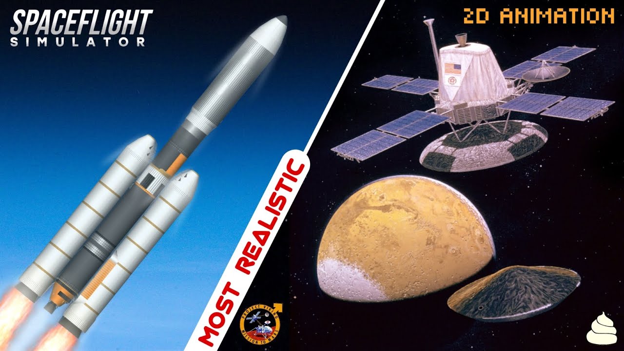 NASA''s Viking 1 Mission To Mars Launch & Landing in Spaceflight Simulator - YouTube