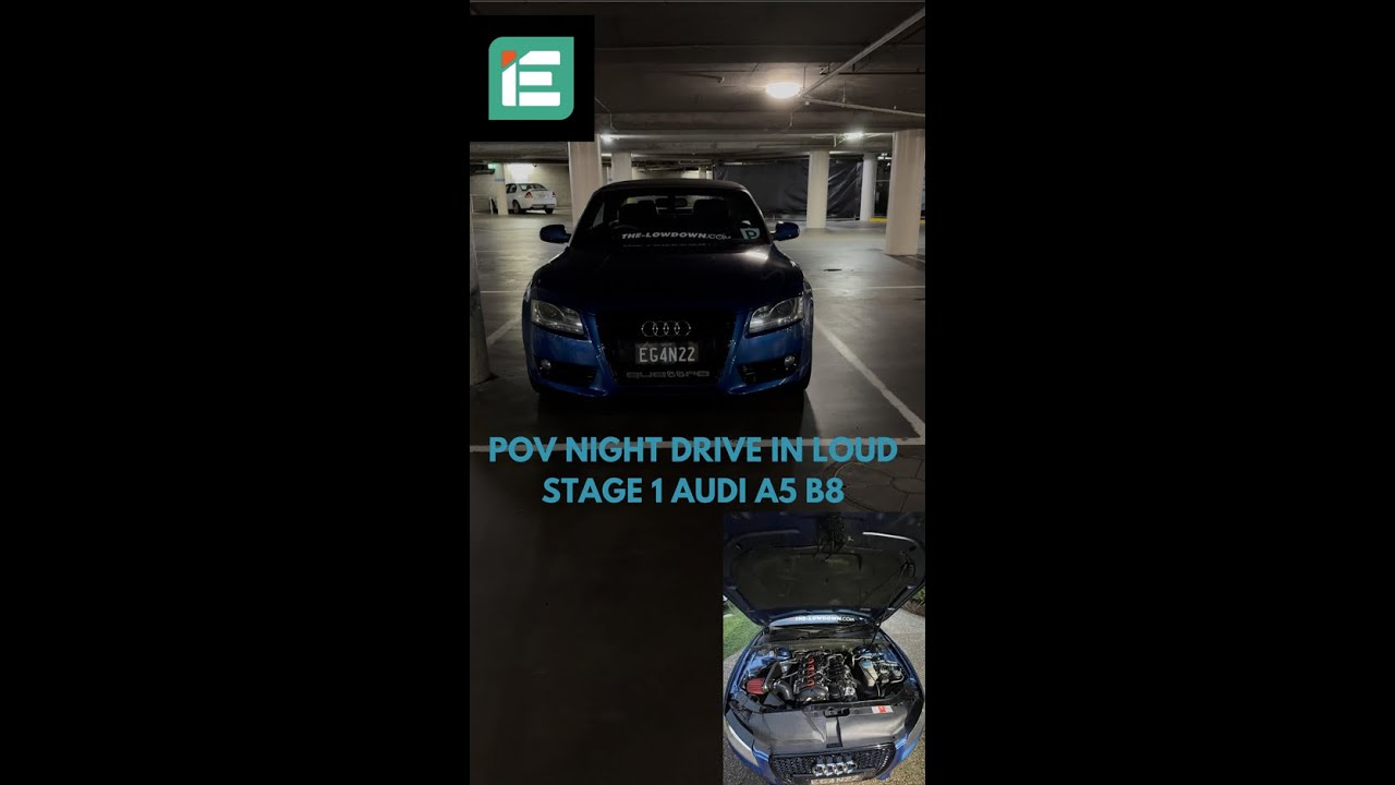 300HP! Turbocharged IE Stage 1 Audi A5 B8 POV Night Drive! - YouTube