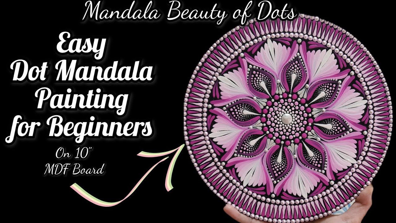 Easy dot mandala painting tutorial for beginners.Real time n edited ...