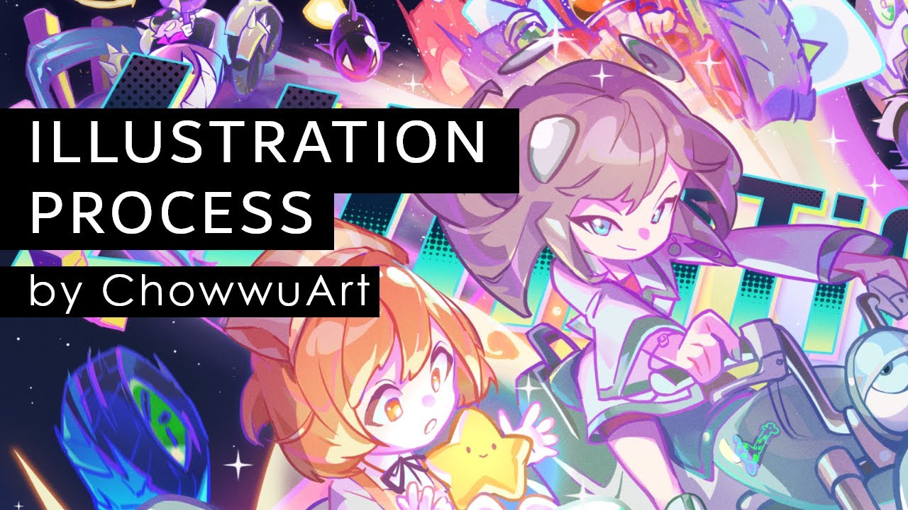 【Illustration Process】 LUNATiC CiRCUiT #CytusII #VOEZ #商業合作 - YouTube