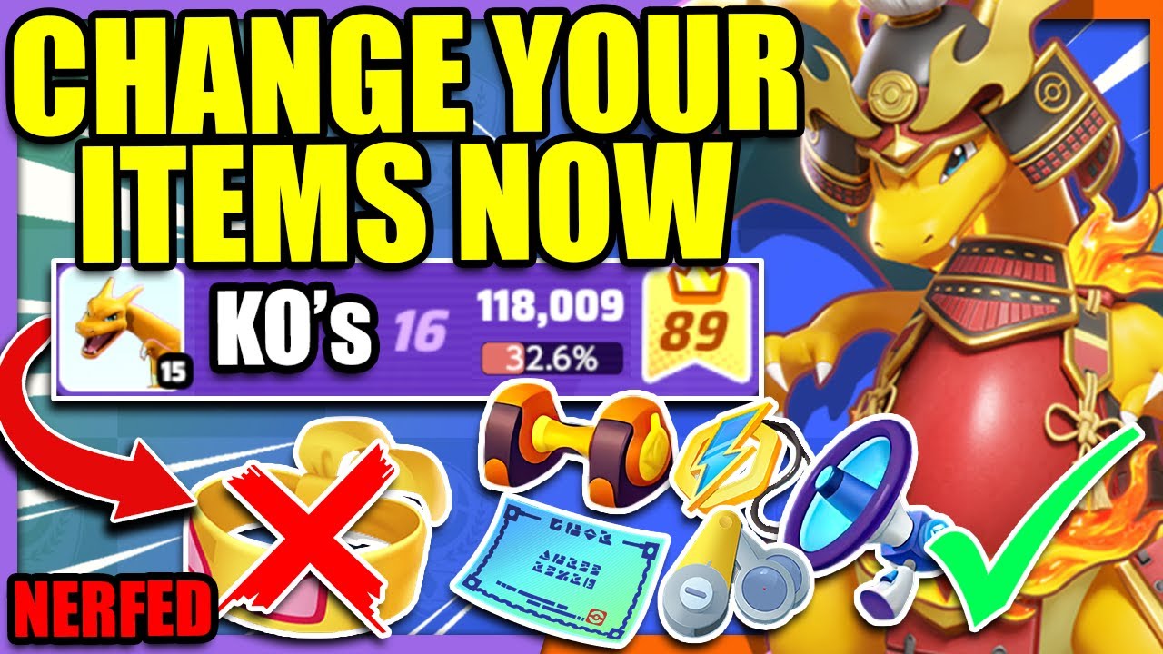 MUSCLE BAND NERFED for CHARIZARD Change your Items now!! | Pokemon ...
