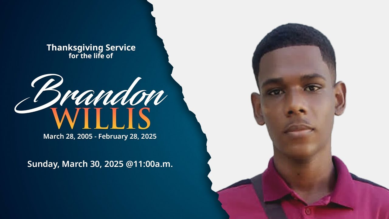 Celebratory Service for the Life of Brandon Willis || Sunday, March 30, 2025 - YouTube