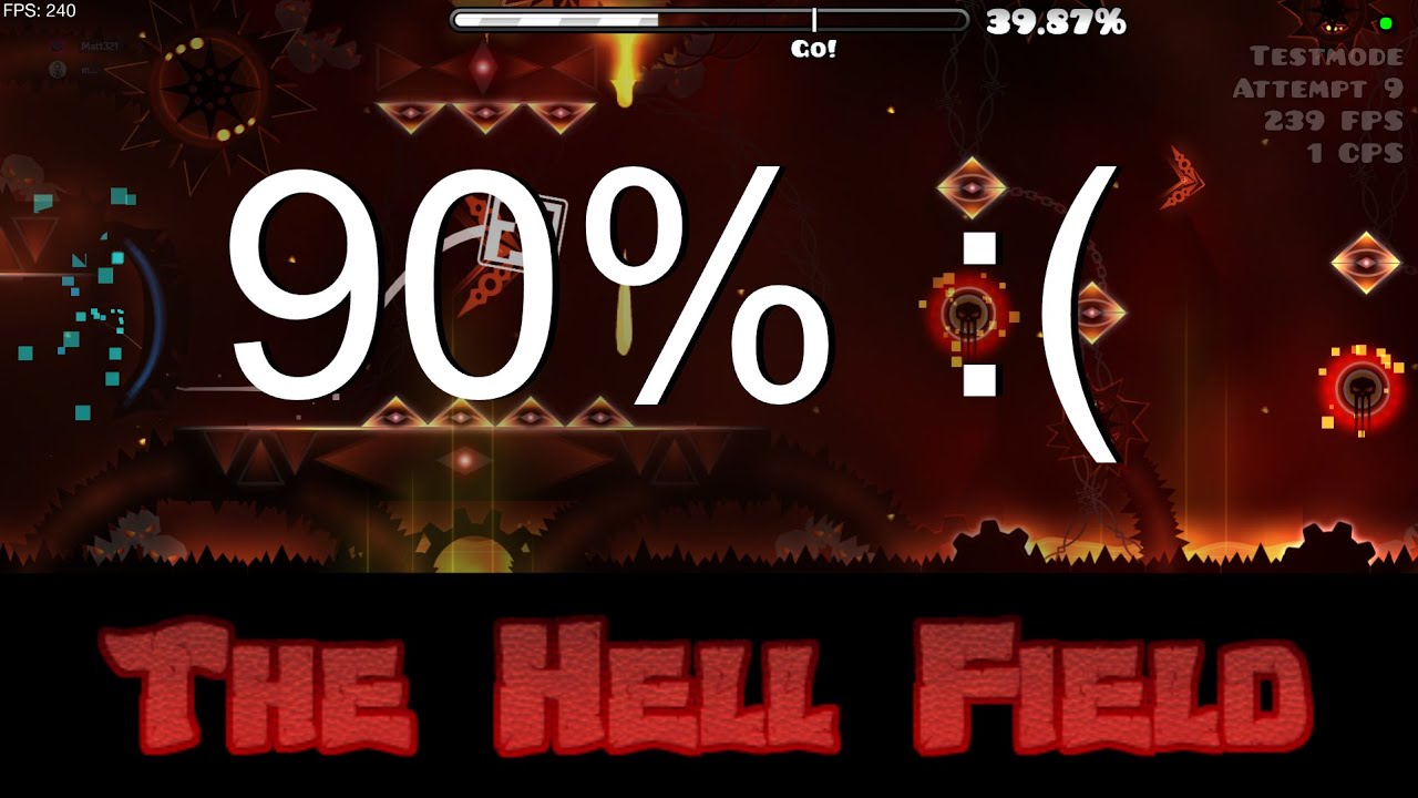 Geometry Dash: The Hell Field(100%) - YouTube