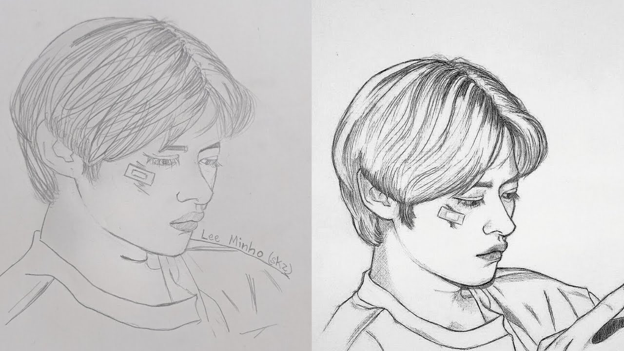 Drawing Lee Know of Straykids! - YouTube