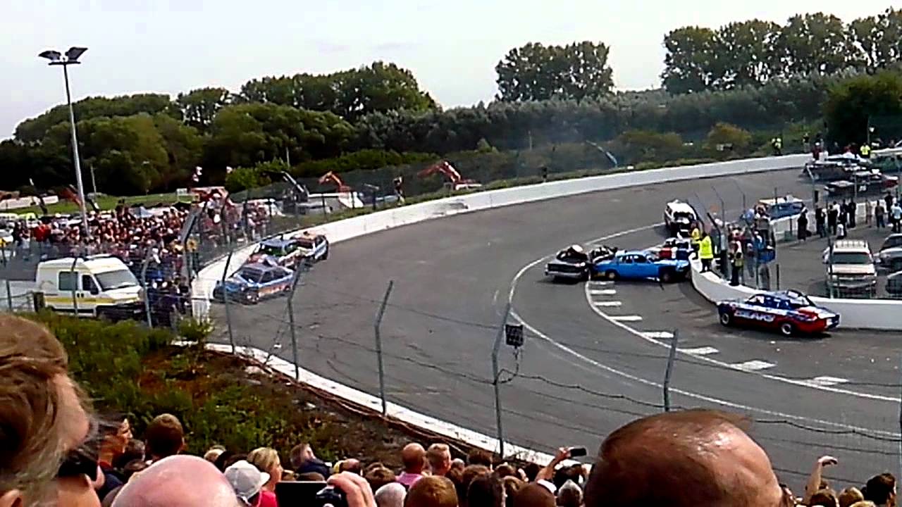 Warneton speedway 01/09/13 bangers euro champ - YouTube