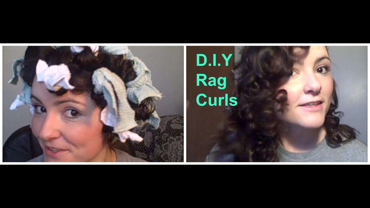 D.I.Y Rag Curls | How to get curls with no heat - YouTube