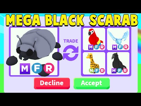 I Traded a MEGA BLACK SCARAB in Adopt Me! - YouTube