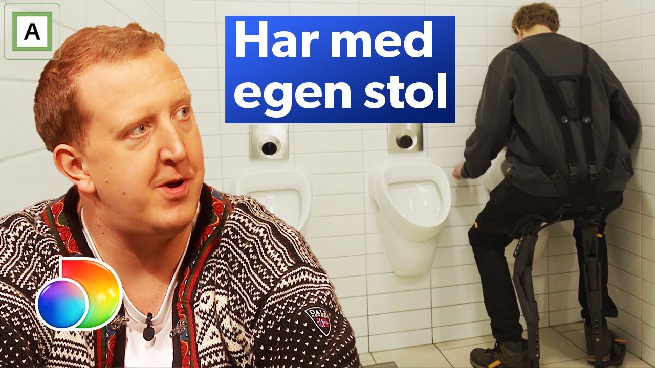 Magnus Devold tester "The Chairless Chair" for å slippe førjulsstresset ...