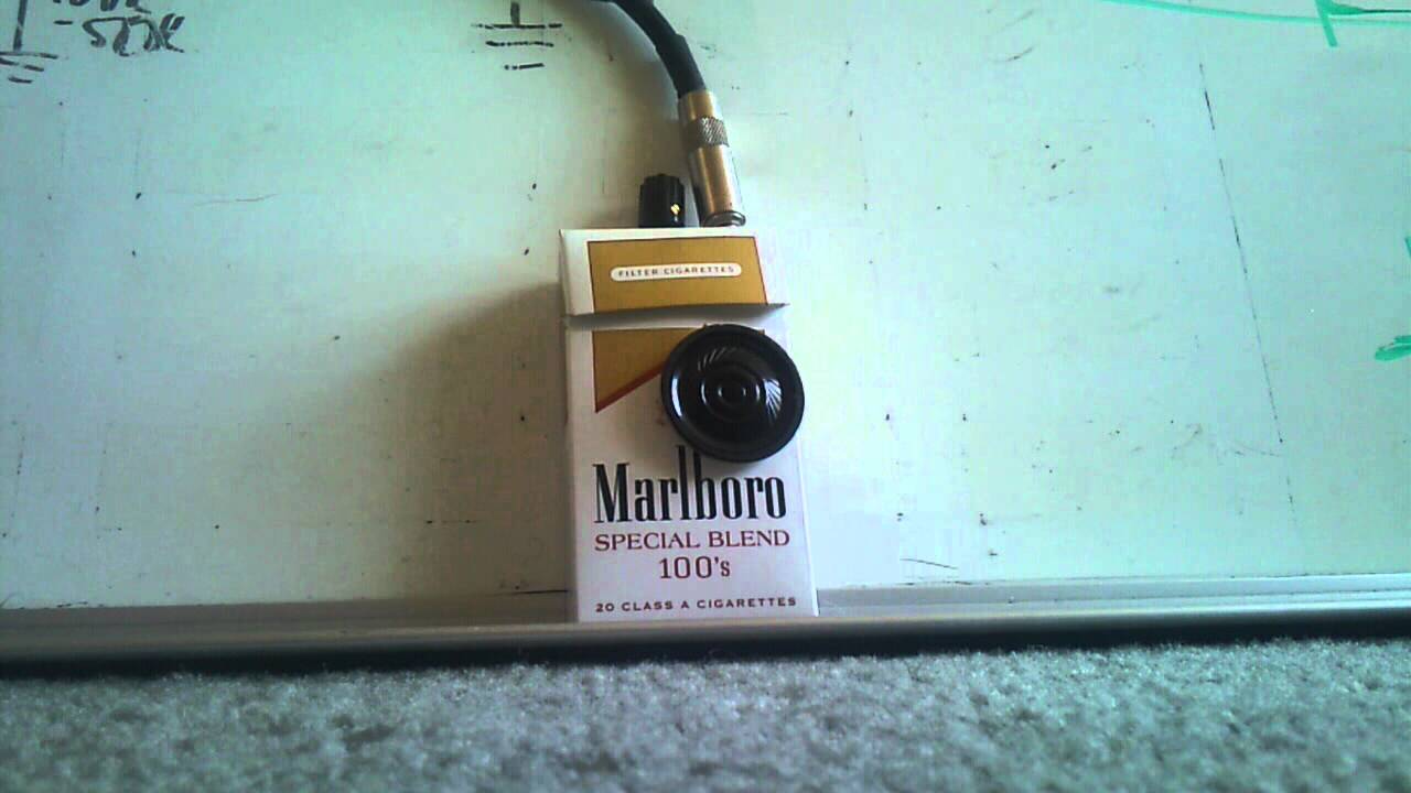 My first cigarette pack amp - YouTube