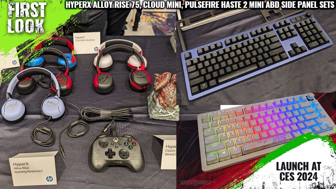 HyperX Alloy Rise 75, HyperX Cloud Mini, Pulsefire Haste 2 Mini And ...