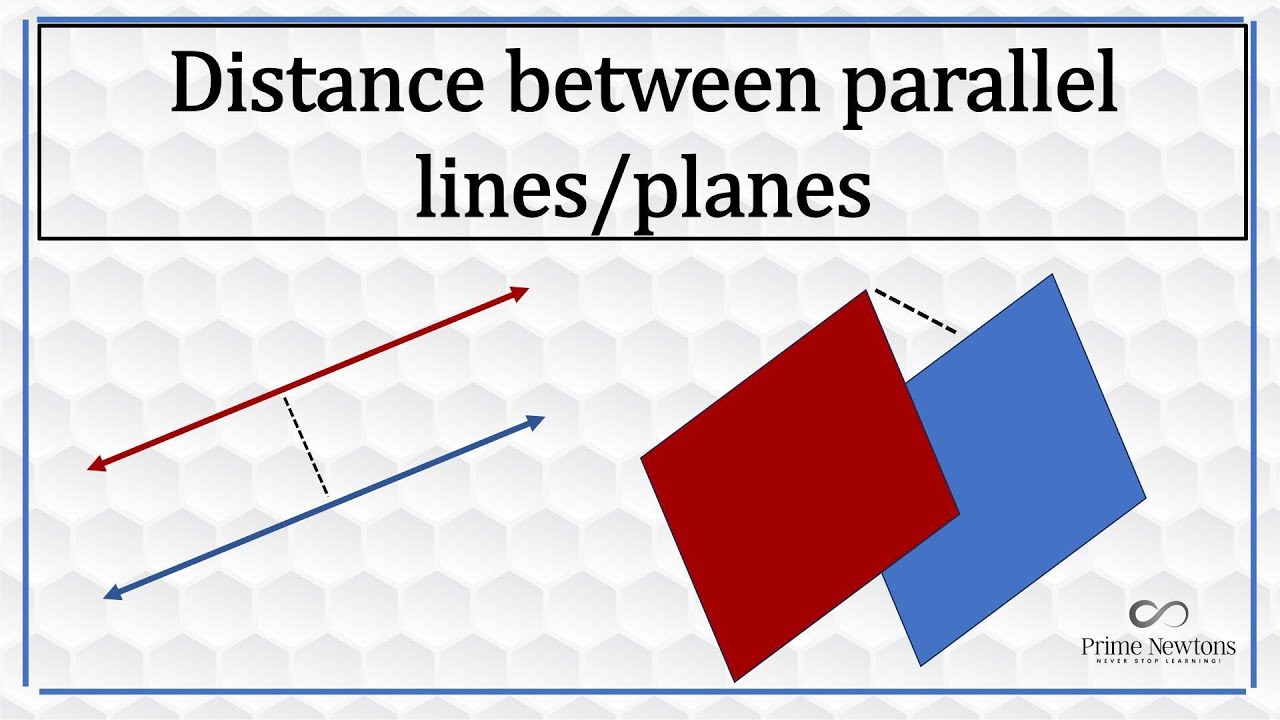 Distance between lines and planes - YouTube
