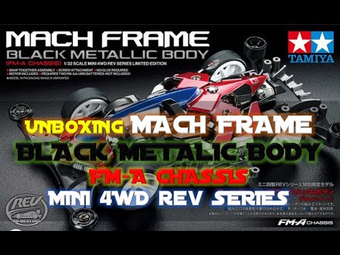 [MLY] Unboxing MACH FRAME BLACK METALLIC BODY | 95673 TAMIYA MINI 4WD ...