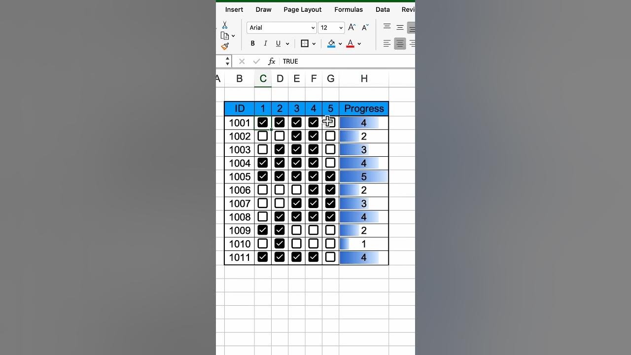 How to create progress bar in Excel conditional formatting tips and tricks 💯💫 #exceltips # ...