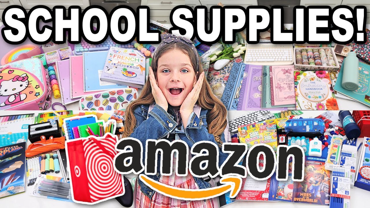 BACK TO SCHOOL SUPPLIES HAUL + BACKPACKS & SHOES FOR 4 KIDS! - YouTube