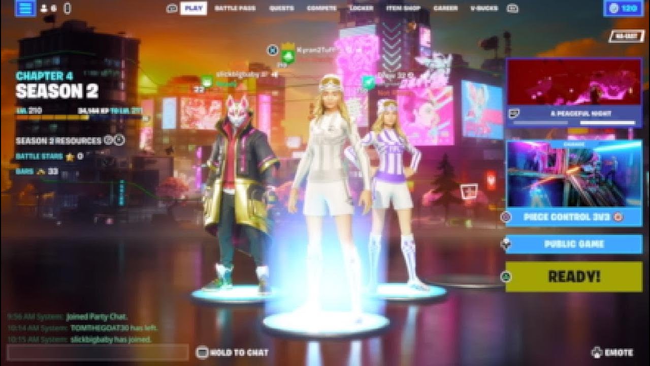 3v3 piece control box fight (Fortnite) - YouTube