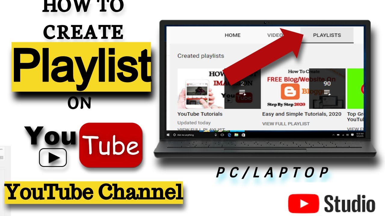 How to Create Playlist on YouTube Channel - YouTube