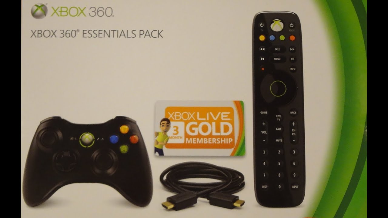 unboxing xbox360 essentials pack - YouTube