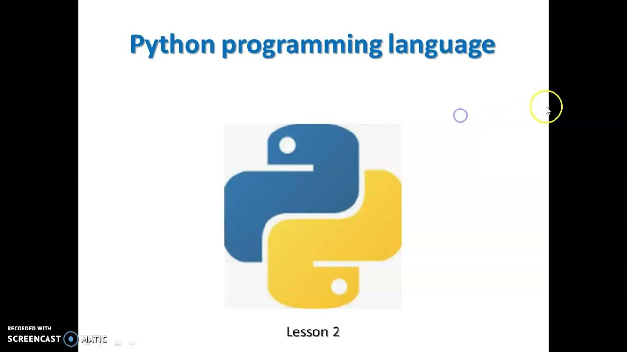 Python. Lesson 2 - YouTube