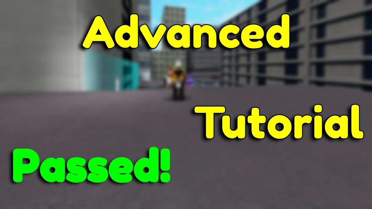 How to complete the advanced tutorial in Roblox Parkour - YouTube