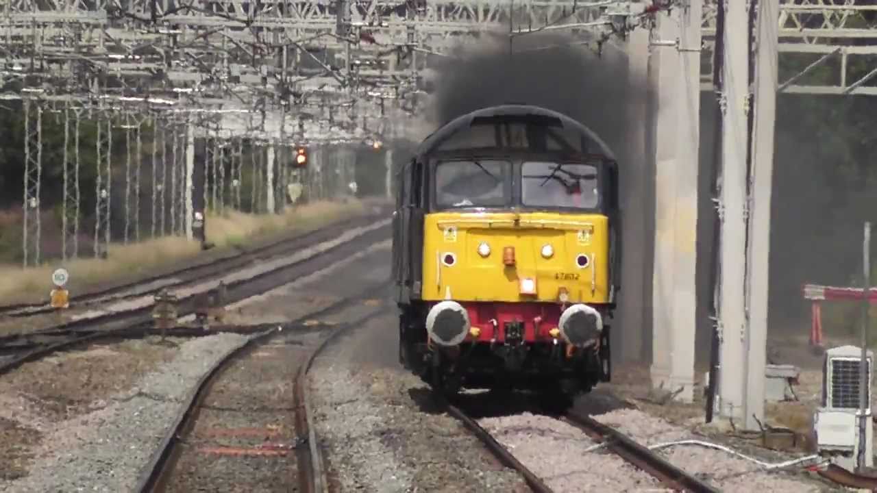 DRS Class 47's 47832 & 47712 - Rugeley Trent Valley - Friday 15th July ...