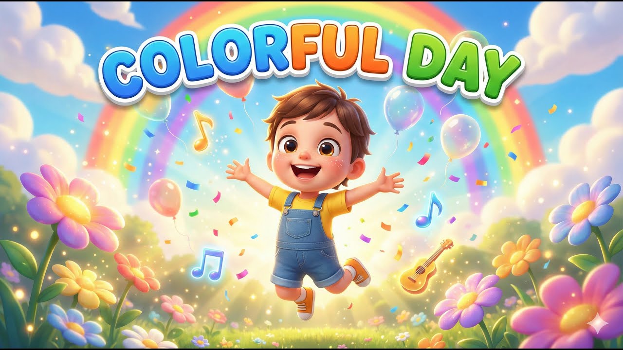 Colorful Day | Happy Kids Song 🎶 Dance & Sing Along - YouTube