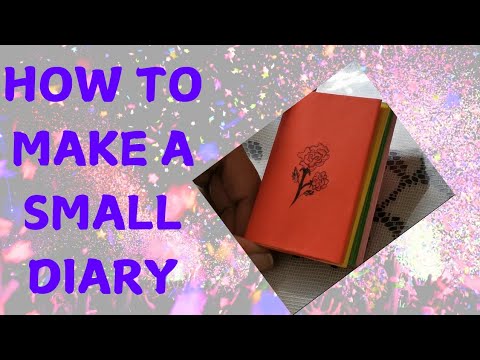 How to make a small Diary | Rainbow diary - YouTube
