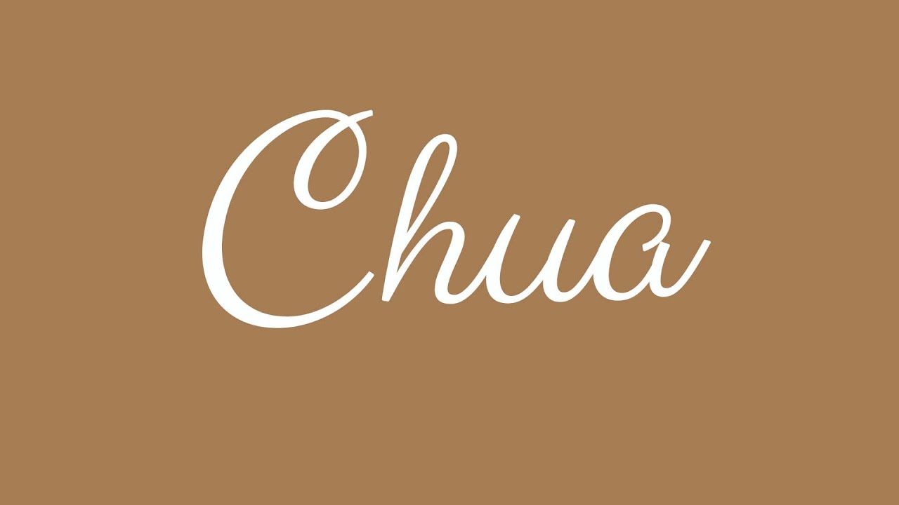 Chua English Cursive Handwriting Tutorial - YouTube