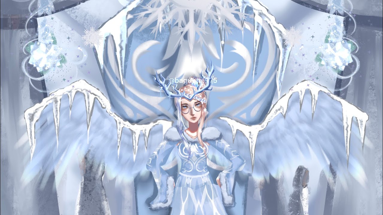 Royale High / Winter Guardian set speedpaint / procreate - YouTube