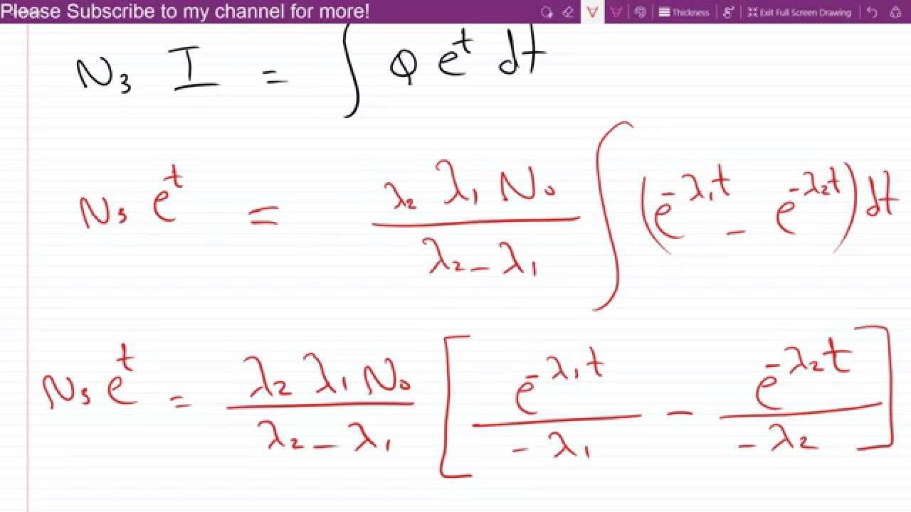 Multiple Decay Problem from differential equations - YouTube