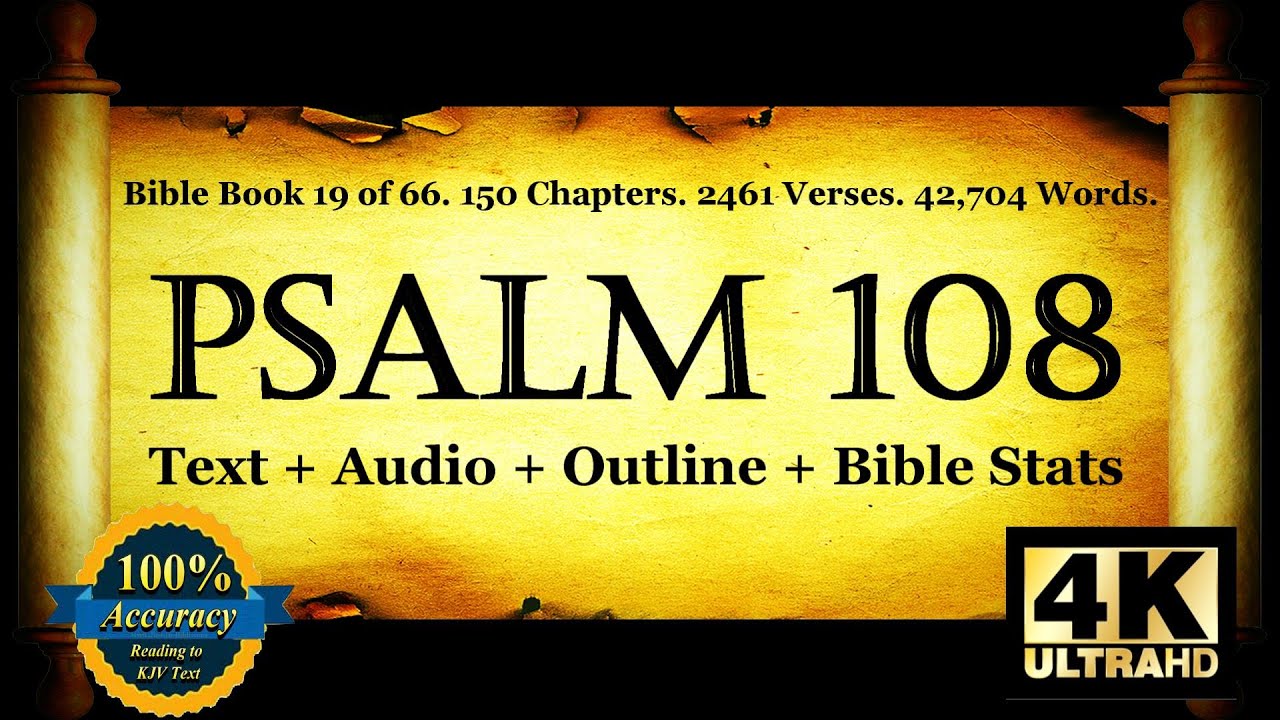 The Book Of Psalms Psalm 108 Bible Book 19 The Holy Bible KJV
