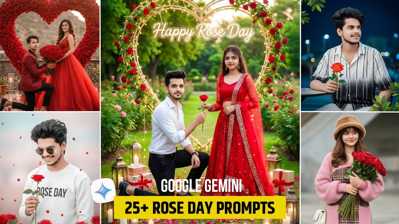 Rose Day Photo Editing Editing Gemini Prompts | Gemini Ai Rose Day ...