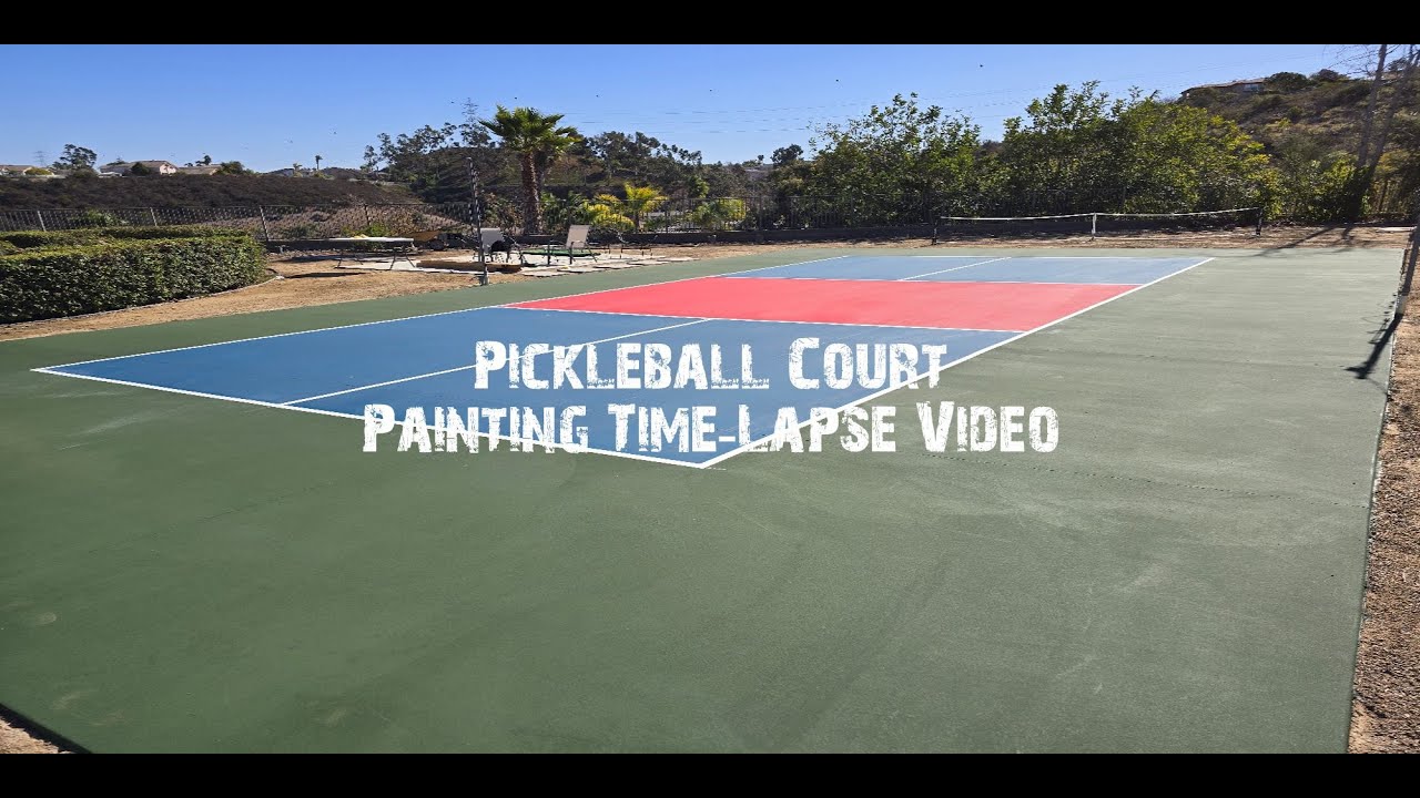 #3 Pickleball Court Painting Time-Lapse Video- In-Depth Pickleball ...