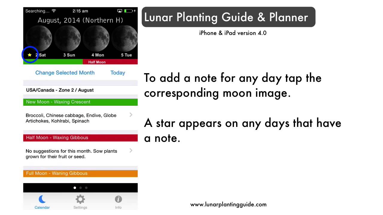 Lunar Planting Guide & Planner App 4.0 - Tour Video - YouTube