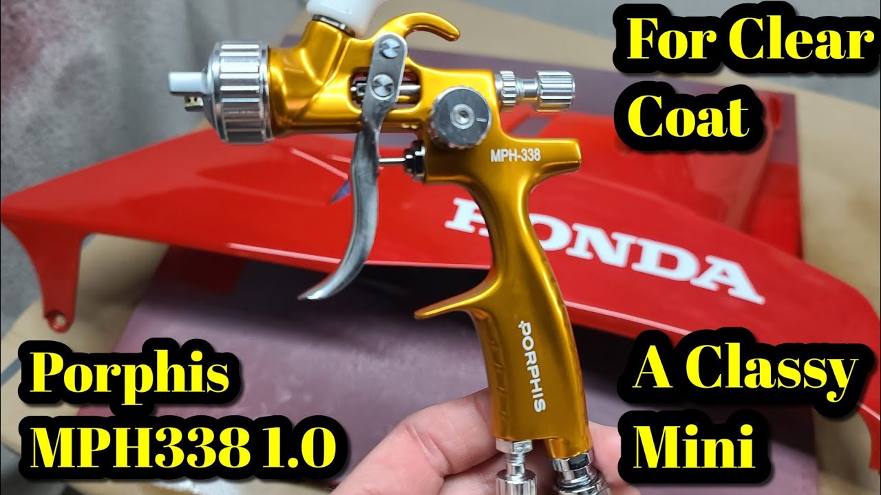 Porphis MPH338 1.0 Mini Spray Gun, Spraying Fairing Panels, Upol 2081 ...