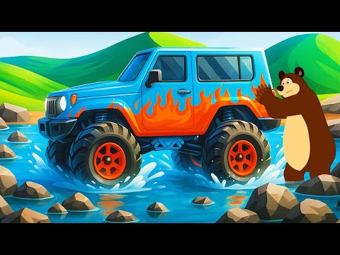 Big Garage 🚙🐻 Bear Upgrades the Monster Truck! 💪🔥 More Power, More Fun!  Cartoon Repair Time