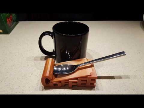 3D Printed coffee spoon rest time lapse - YouTube