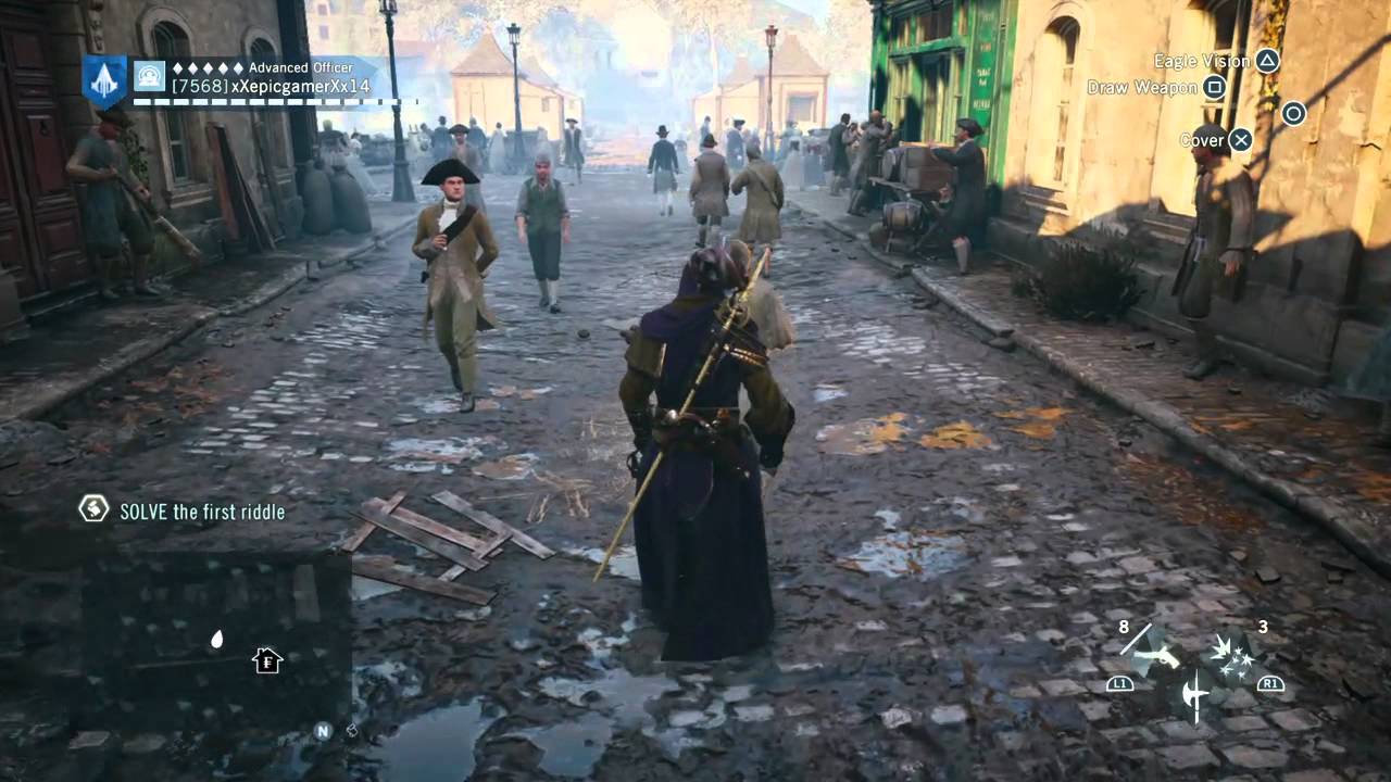Assassin's Creed Unity Crowd Events - YouTube