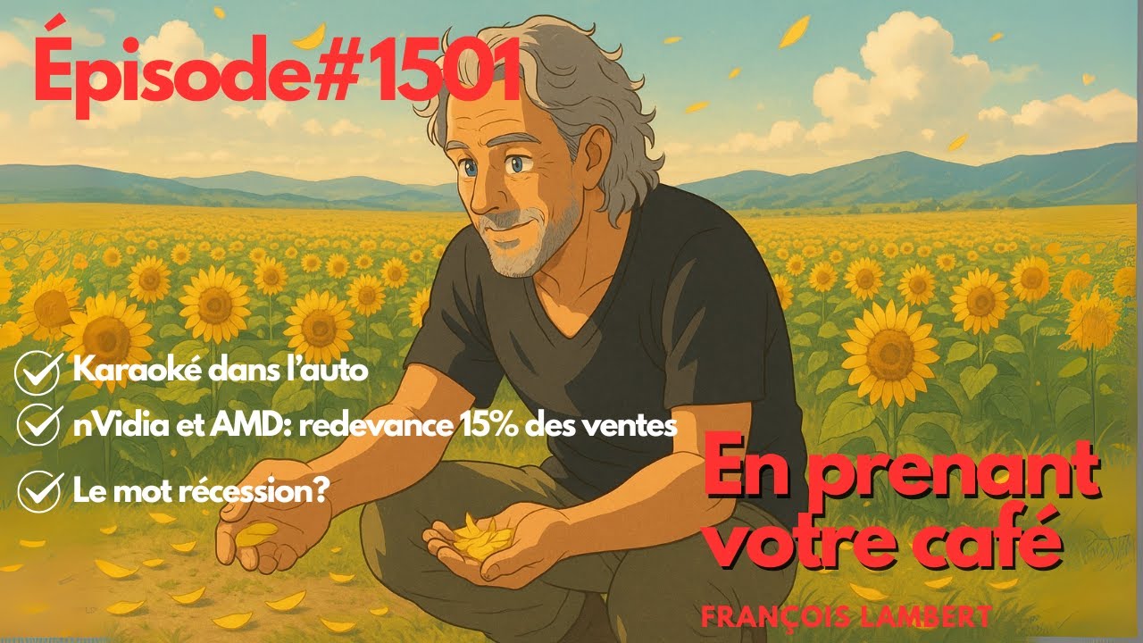 🎙️🟣 Épisode #1501 : Puces ? 15 % aux USA, le mot récession et karaoké ...