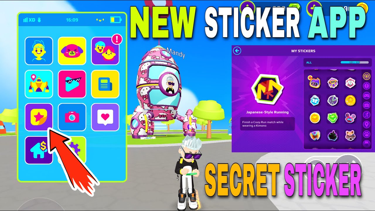 New sticker App in pkxd | complete secret sticker in Hindi - YouTube
