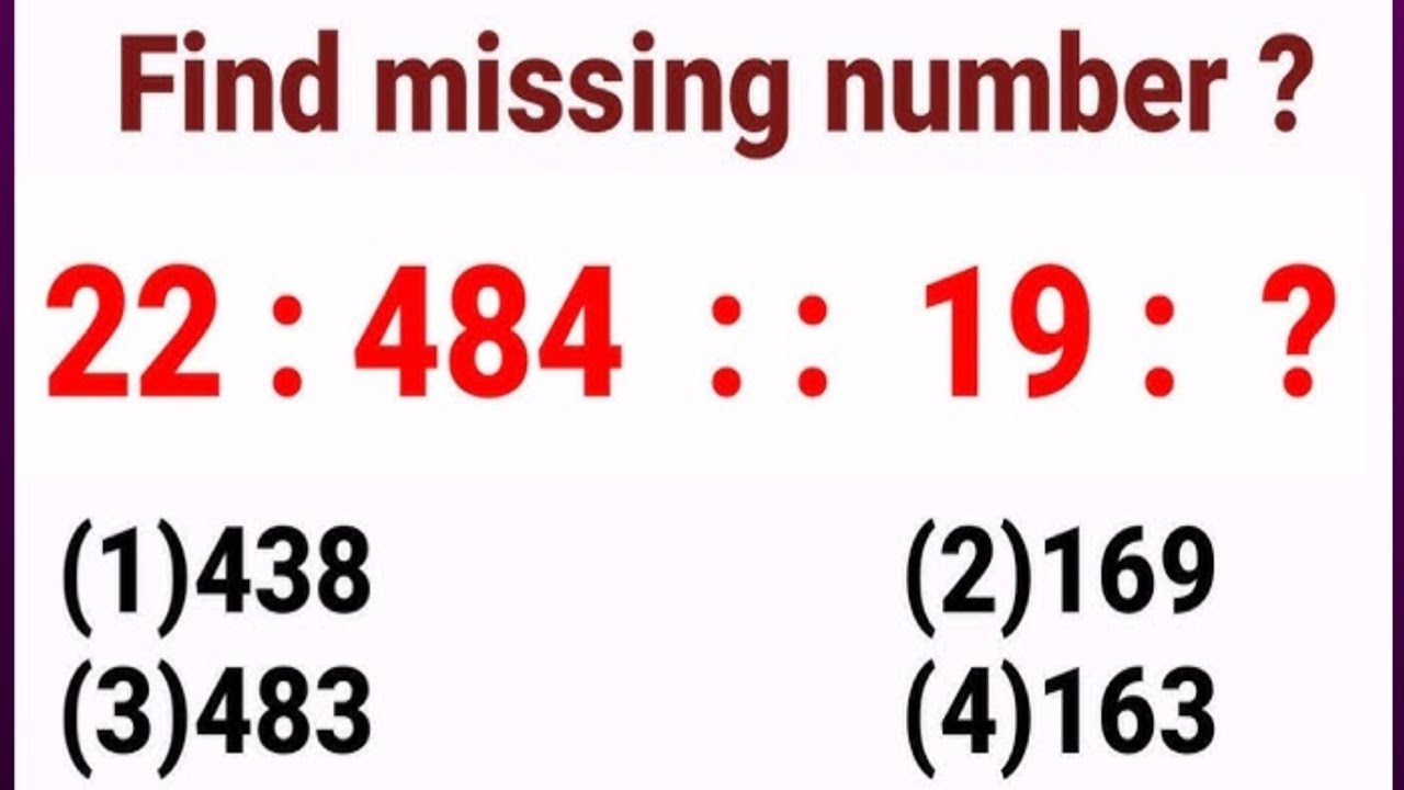 Find Missing Number - YouTube