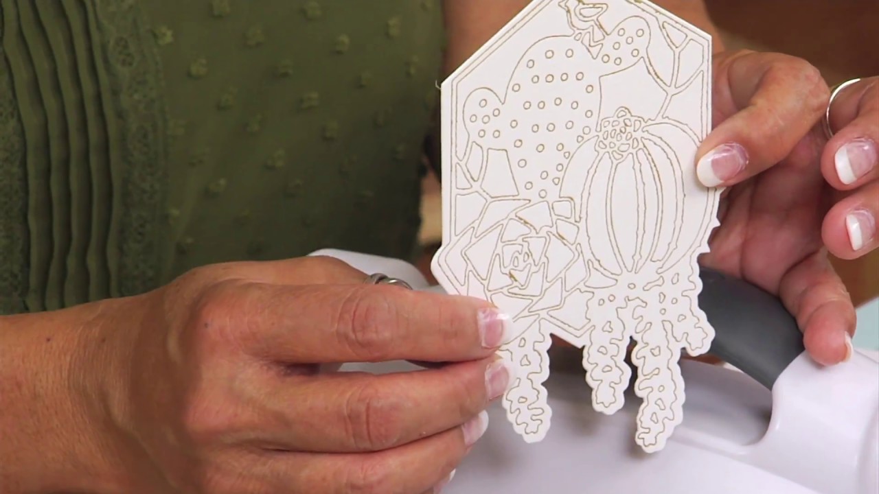 How to Use Inksheets with Intricate Thinlits Dies - Sizzix - YouTube