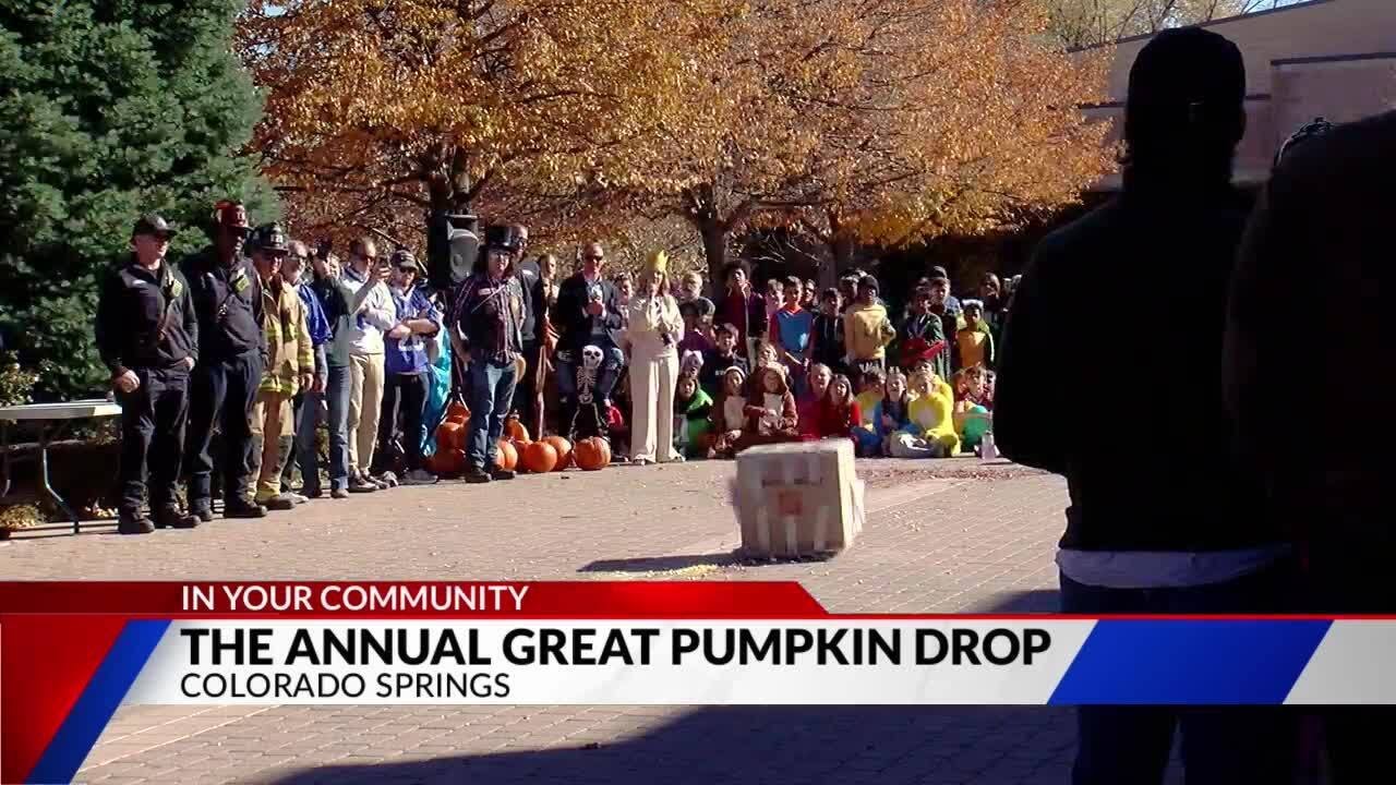 CSS students gather for the "Great Pumpkin Drop" - YouTube