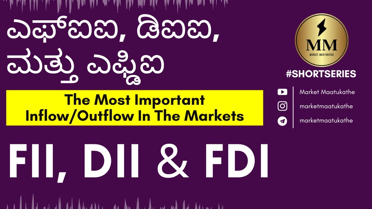 FII, DII and FDI | Big Investors in the Market | Kannada - YouTube