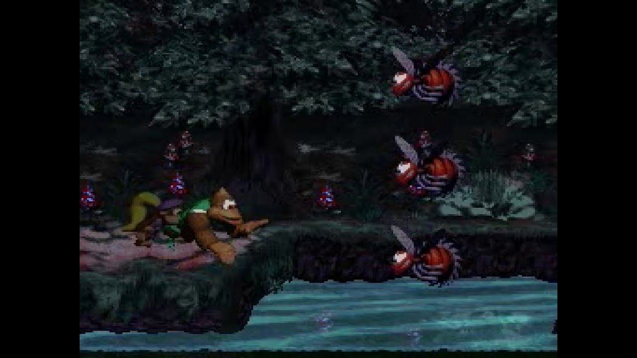 Donkey Kong Country 3 (SNES)(Toughest Mode) (World 7-3)(KAOS Kore)(105% ...
