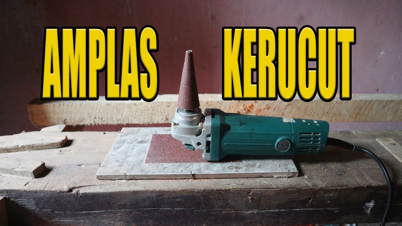 Cara Bikin Bantalan Amplas Kerucut Mesin Gerinda - YouTube