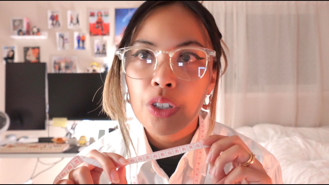 ASMR Measuring Your Face - Soft Measuring Tape - YouTube