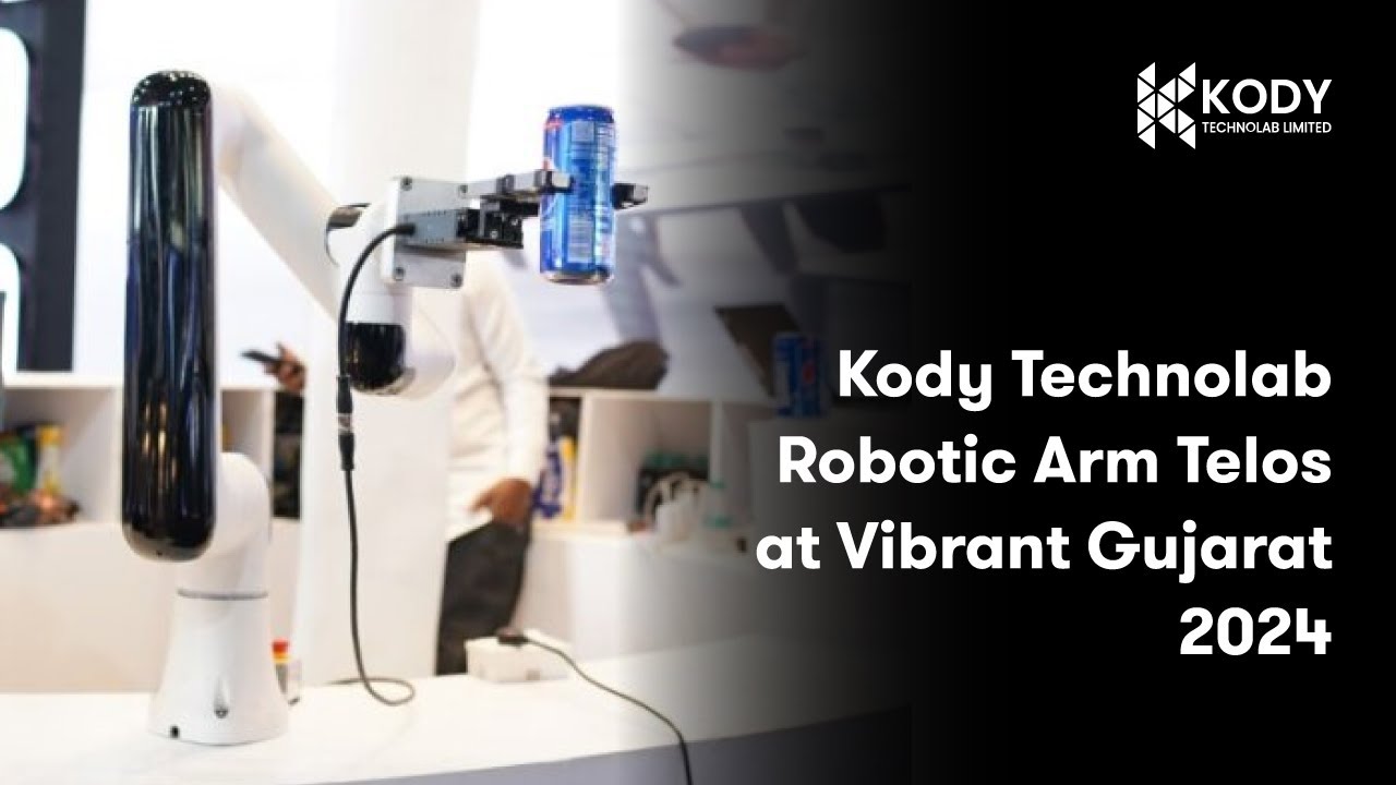 Kody Technolab Robotic Arm Telos at Vibrant Gujarat 2024 - YouTube